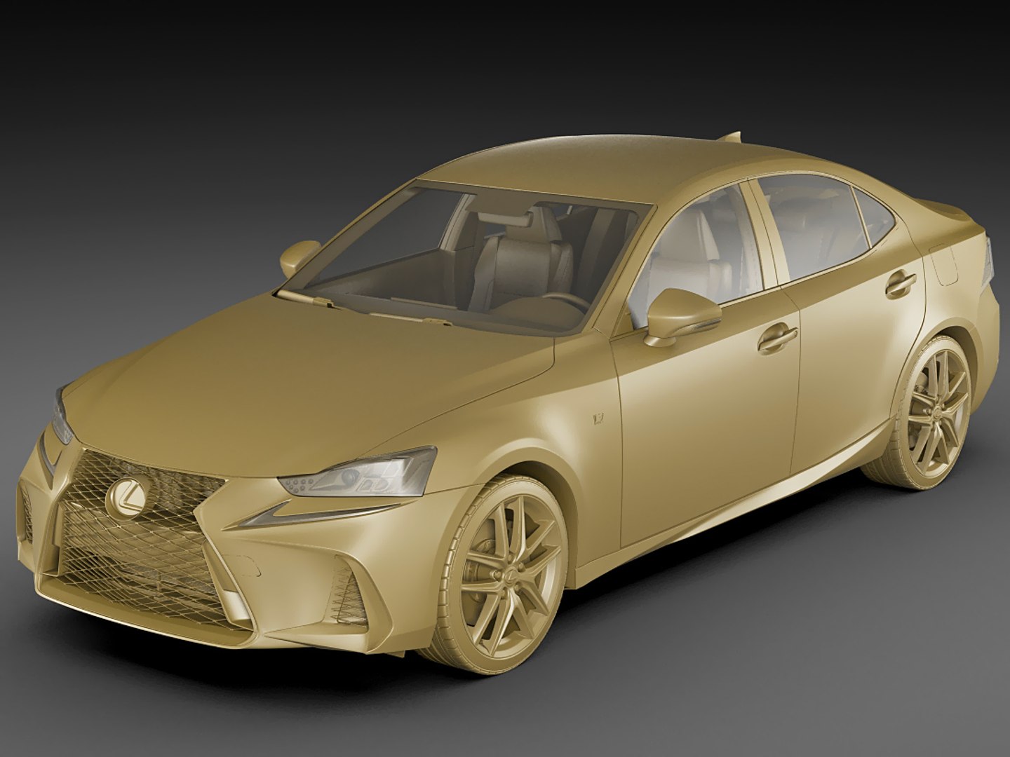 3D Lexus F-sport F Model - TurboSquid 1150127