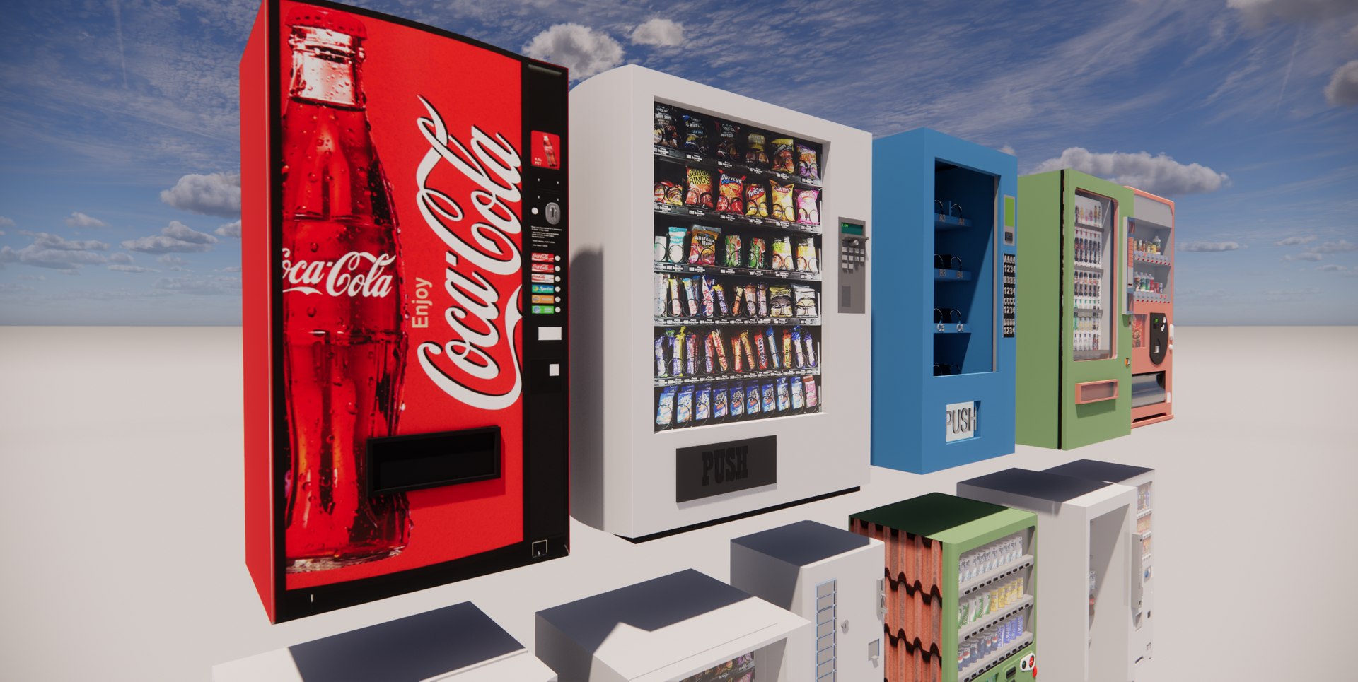 Vending Machines Collection-A2 3D Model - TurboSquid 2096583