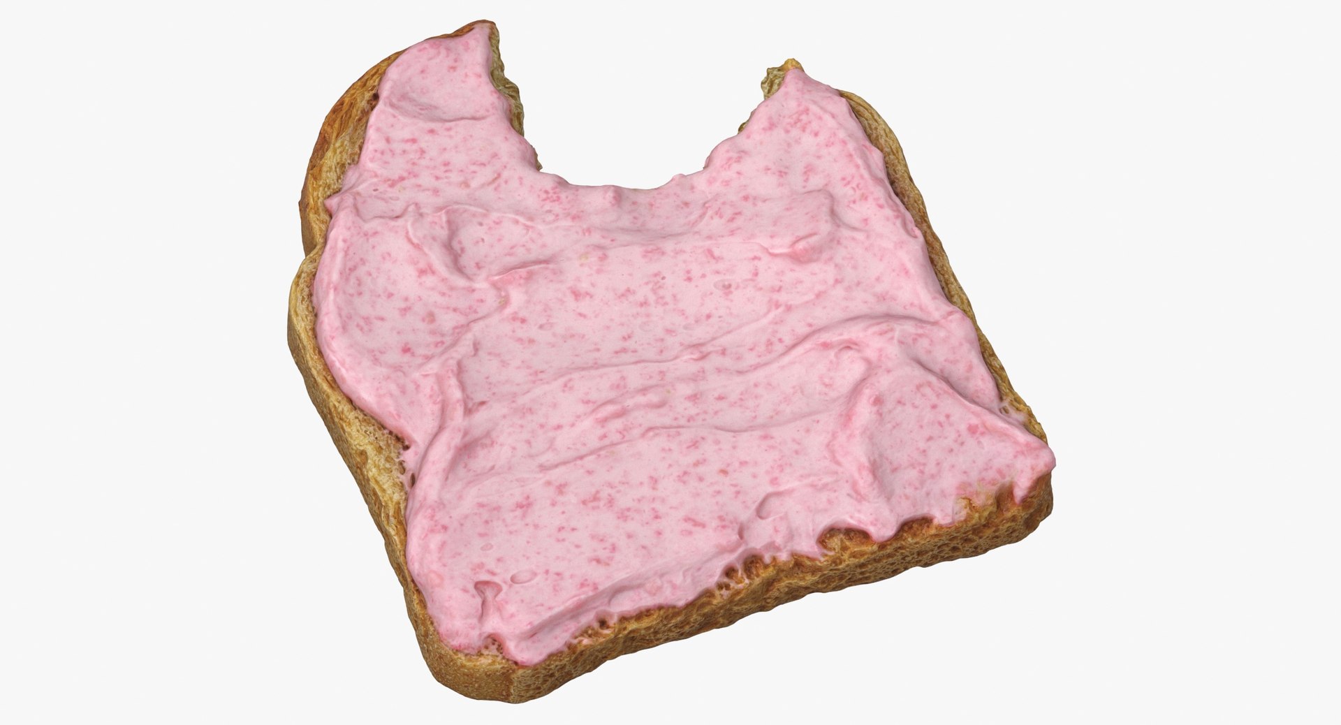 3D Model Toast With Caviar 01 Bitten - TurboSquid 2071829