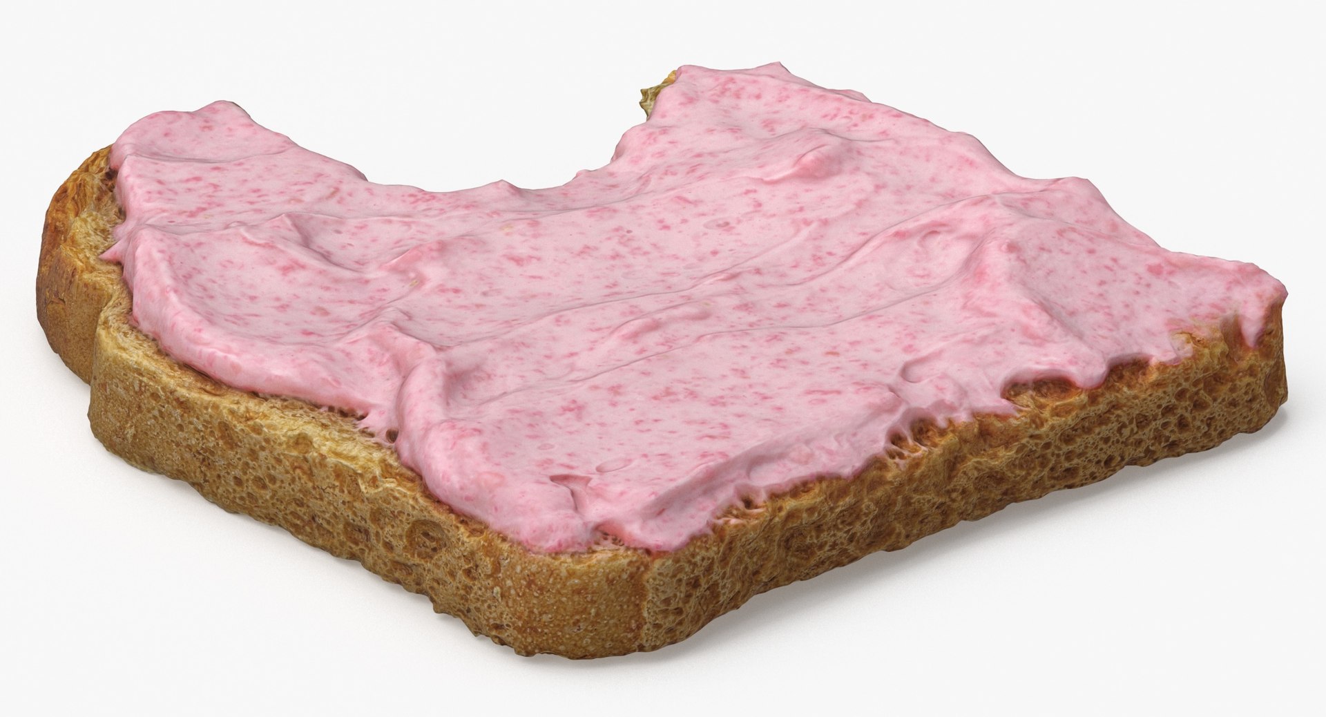 3D Model Toast With Caviar 01 Bitten - TurboSquid 2071829