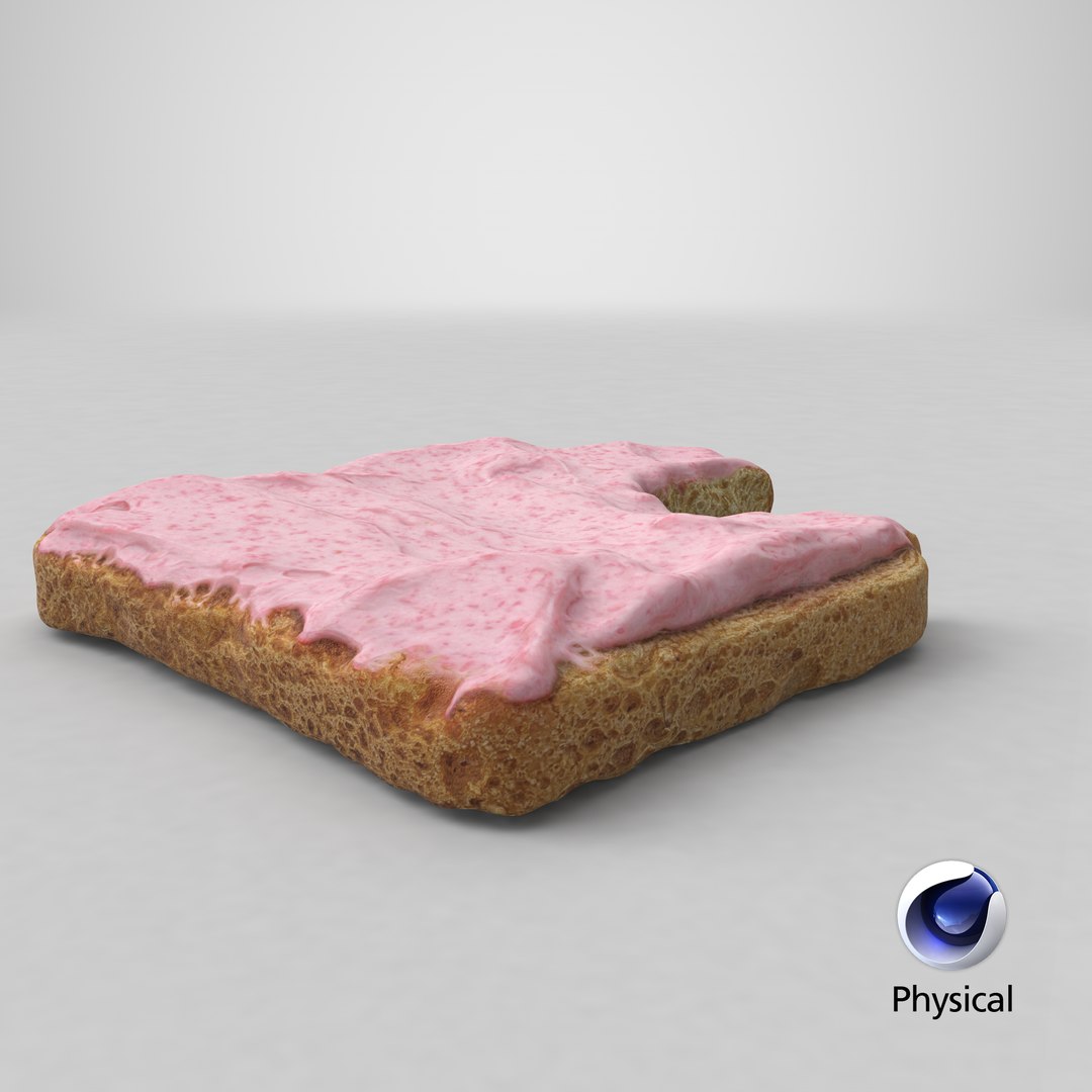 3D model Toast with Caviar 01 Bitten - TurboSquid 2071829