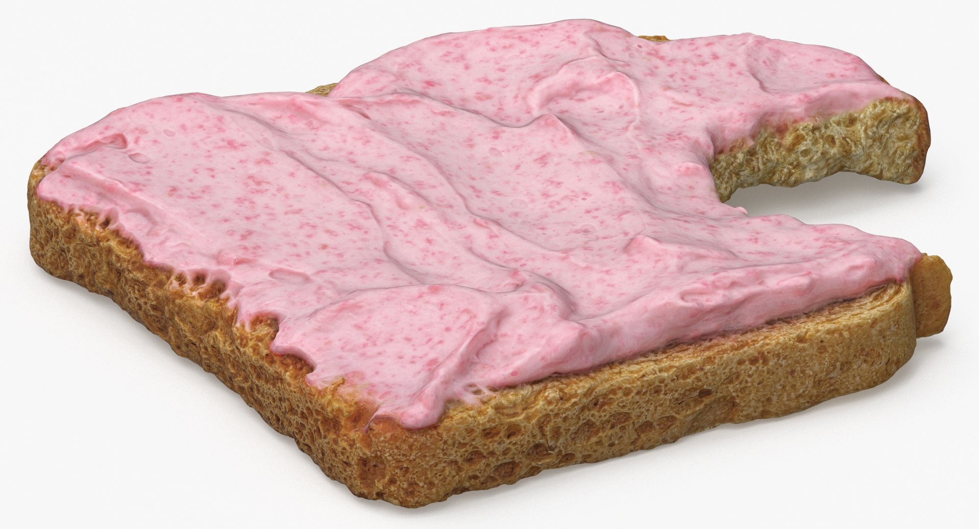 3D Model Toast With Caviar 01 Bitten - TurboSquid 2071829