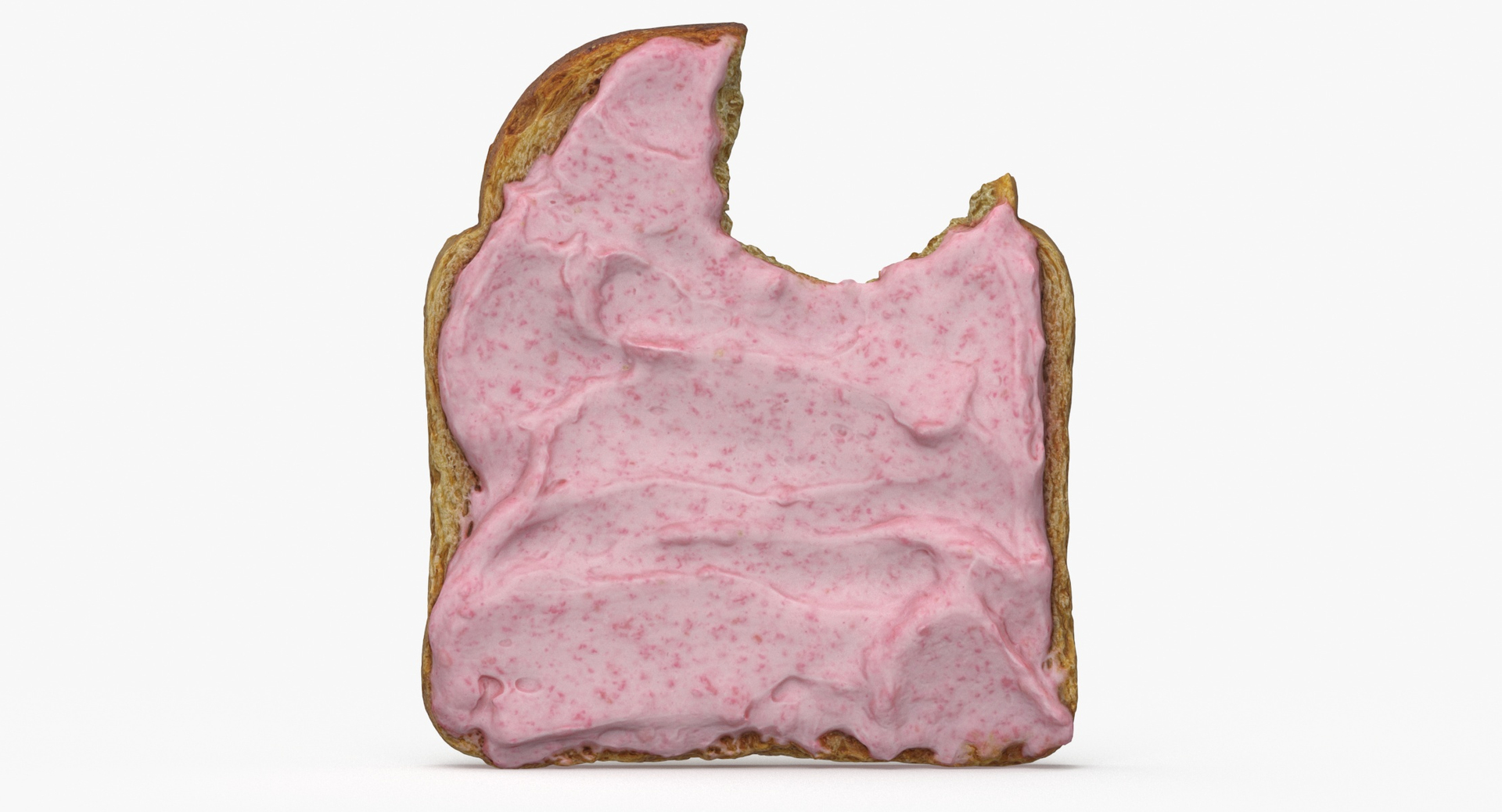 3D Model Toast With Caviar 01 Bitten - TurboSquid 2071829