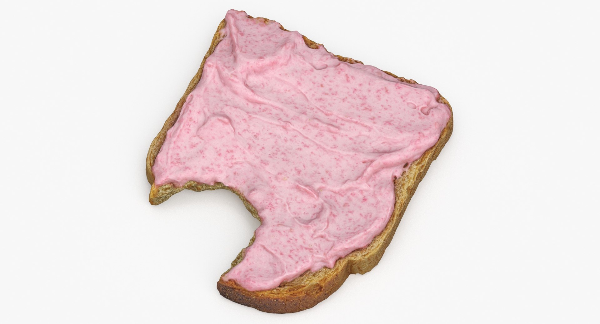 3D model Toast with Caviar 01 Bitten - TurboSquid 2071829