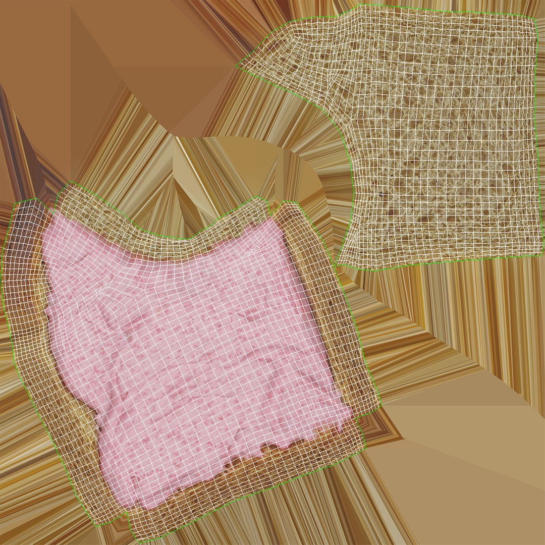 3D Model Toast With Caviar 01 Bitten - TurboSquid 2071829