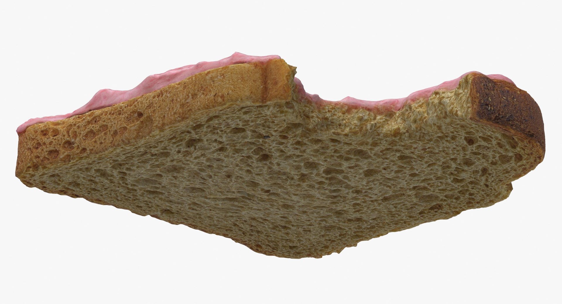 3D Model Toast With Caviar 01 Bitten - TurboSquid 2071829