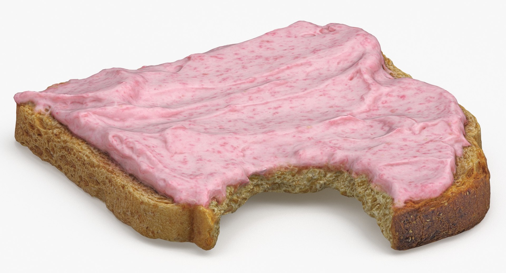 3D Model Toast With Caviar 01 Bitten - TurboSquid 2071829