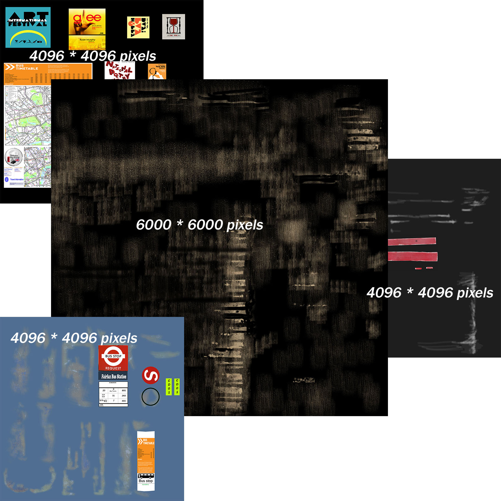 bus stop london 3d max