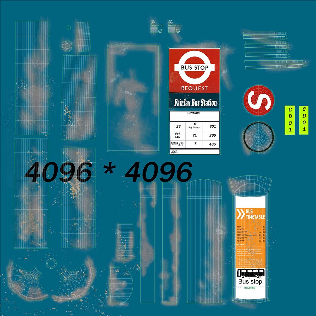 Bus Stop London 3d Max