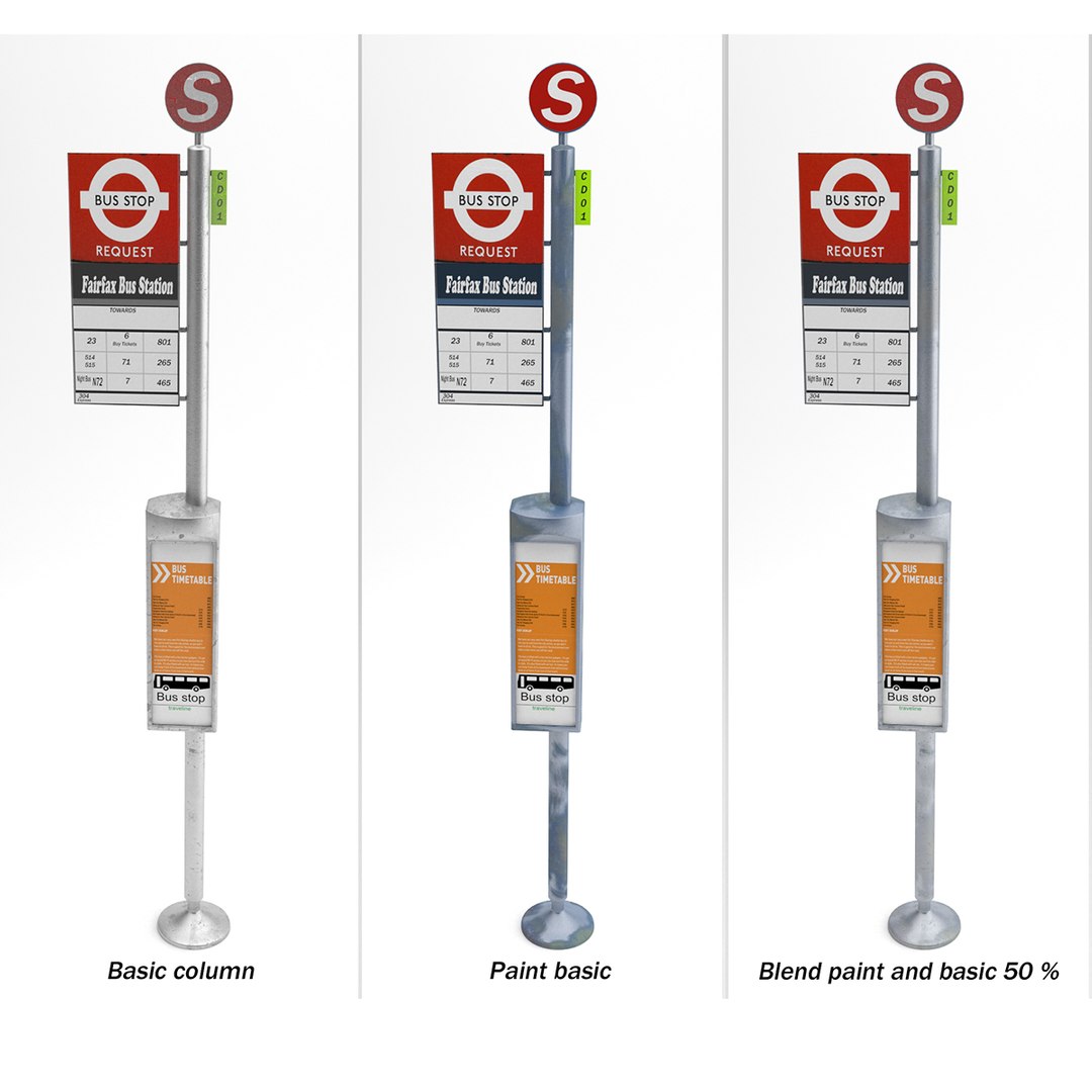 Bus Stop London 3d Max
