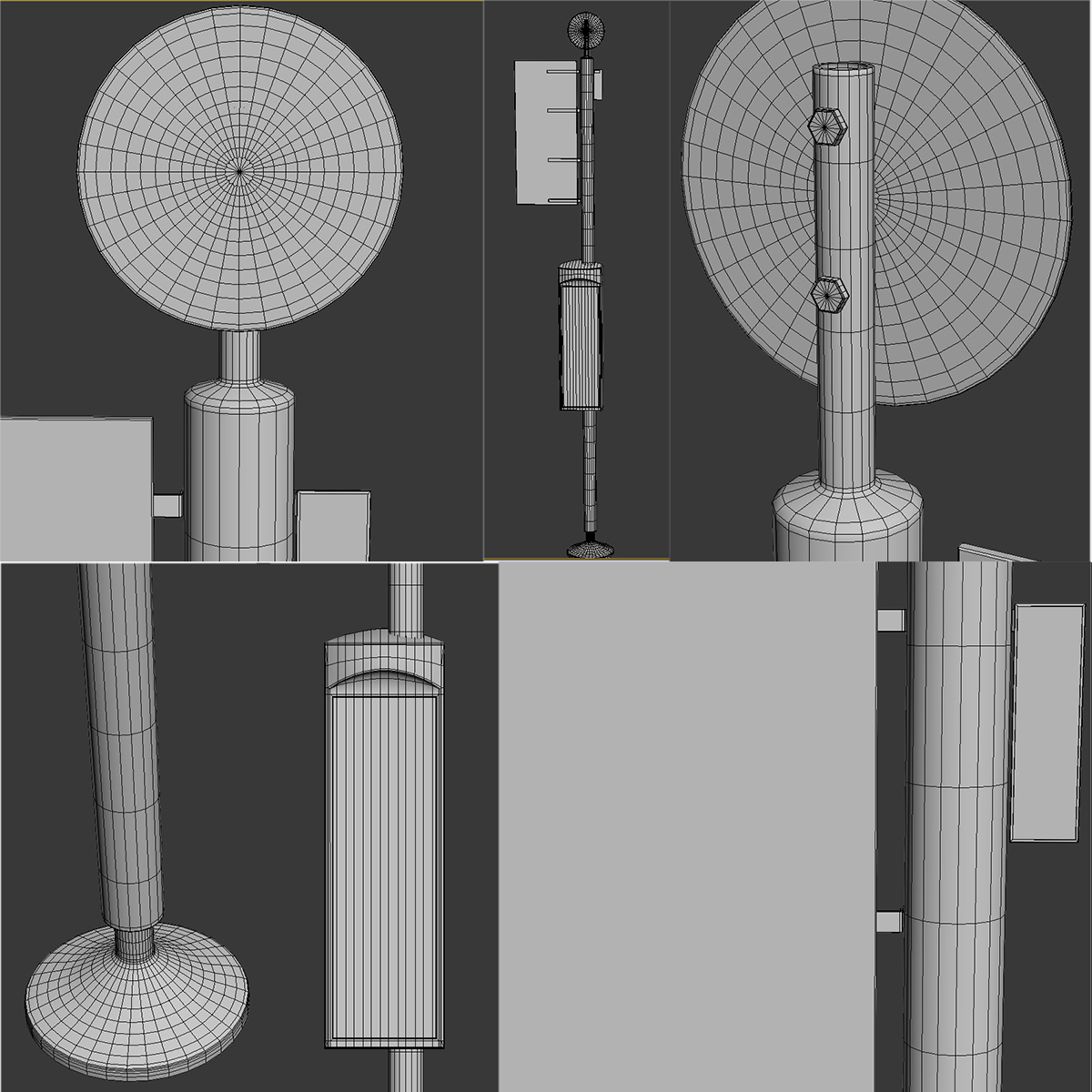 bus stop london 3d max