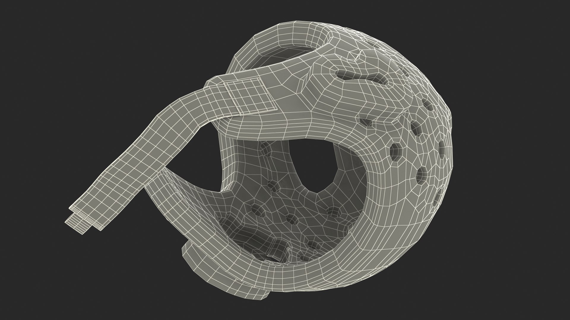 3D Karate Helmet Red - TurboSquid 2097642