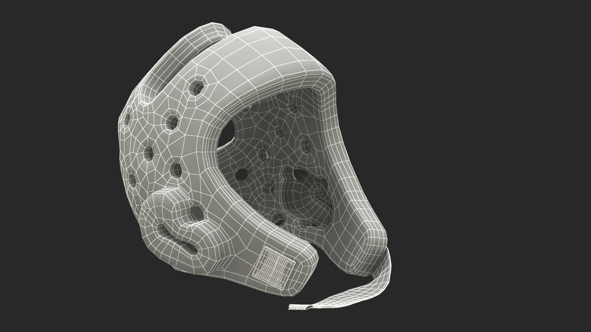 3D Karate Helmet Red - TurboSquid 2097642