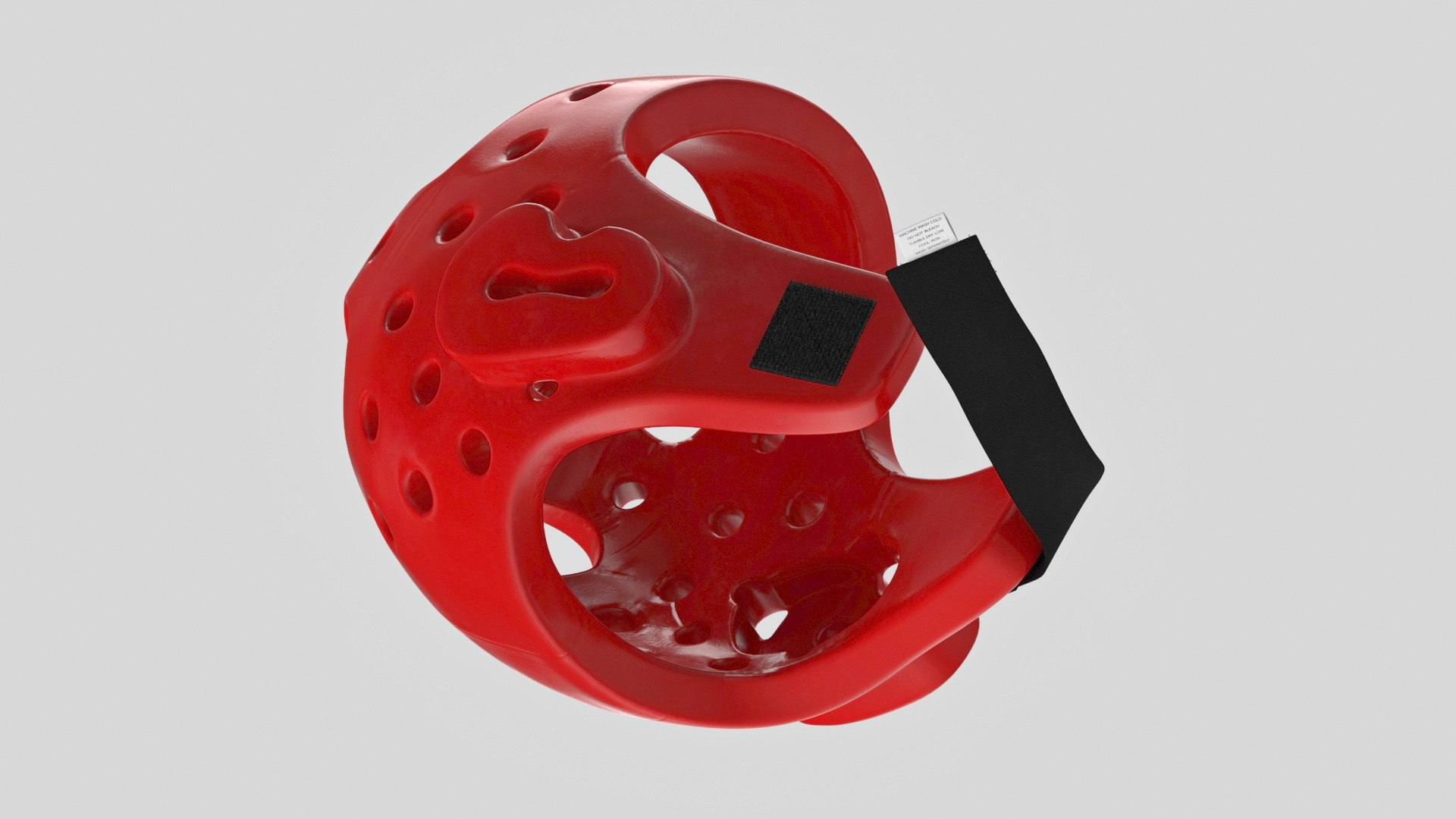 3D Karate Helmet Red - TurboSquid 2097642