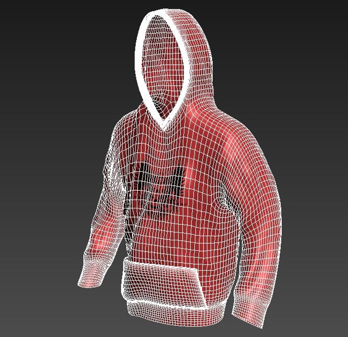 3d Model Hoodie Hood