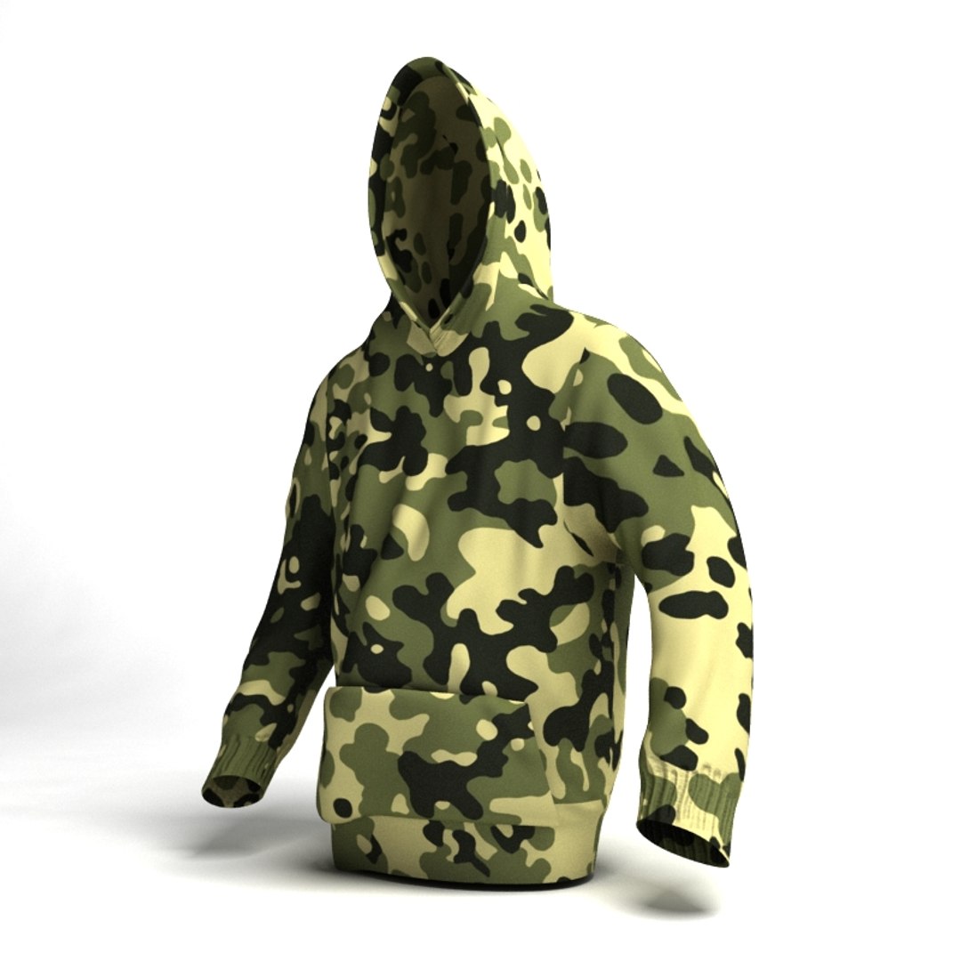 3d Model Hoodie Hood