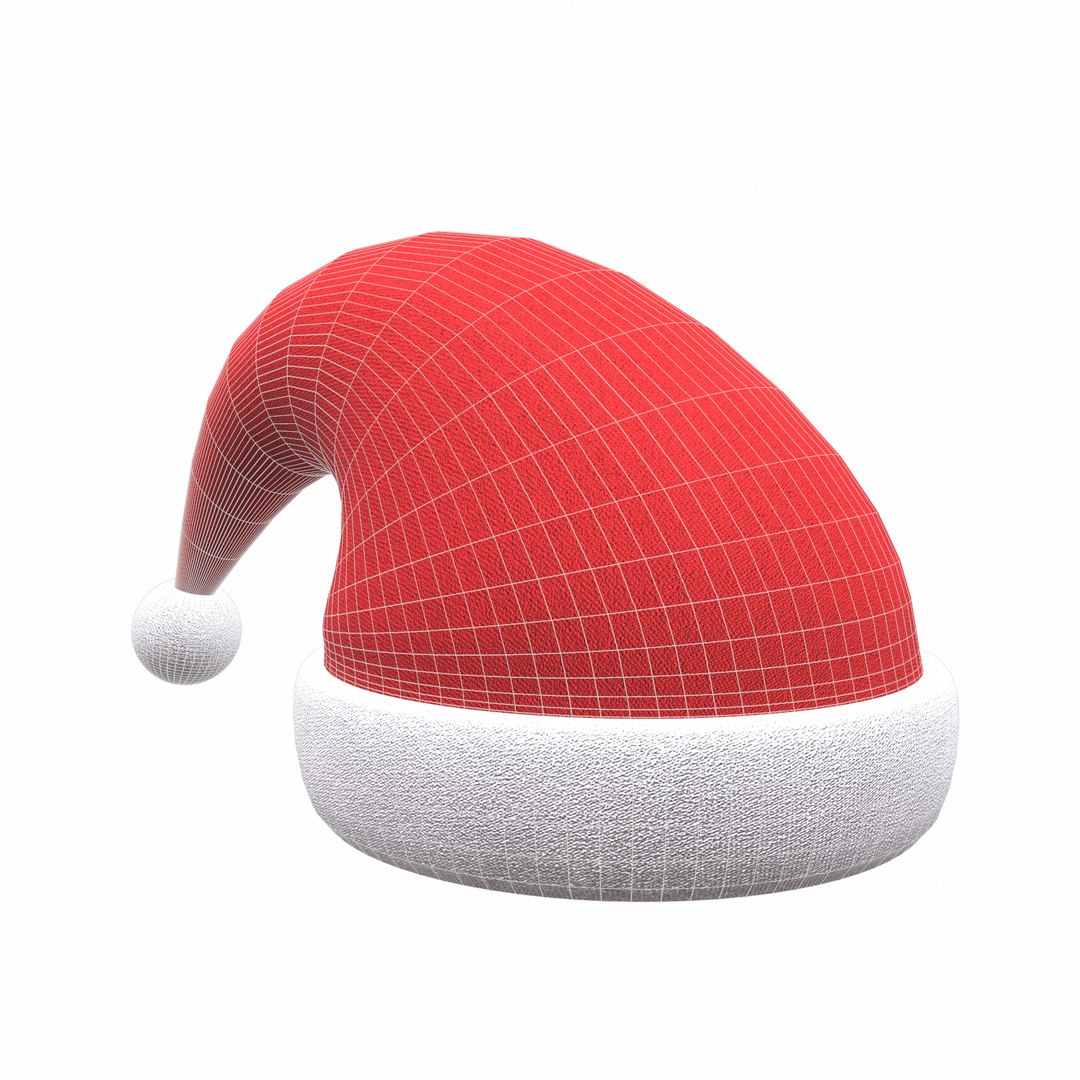 Christmas Santa Claus Hat Model - TurboSquid 1666928