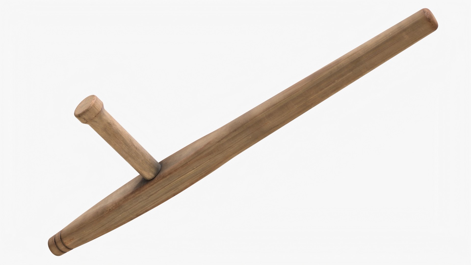 3D Wooden Tonfa 01 A - TurboSquid 2218050