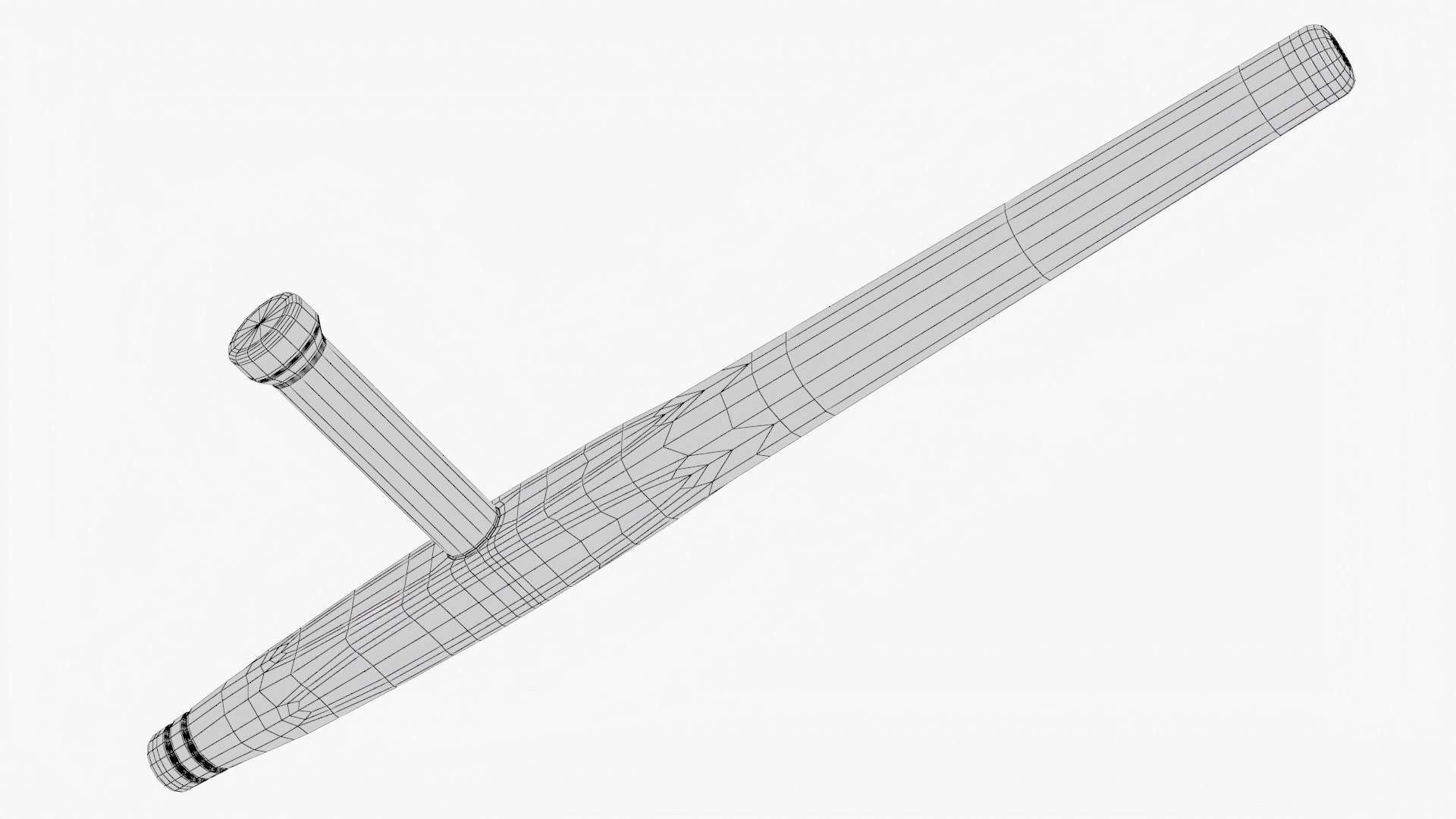 3D Wooden Tonfa 01 A - TurboSquid 2218050