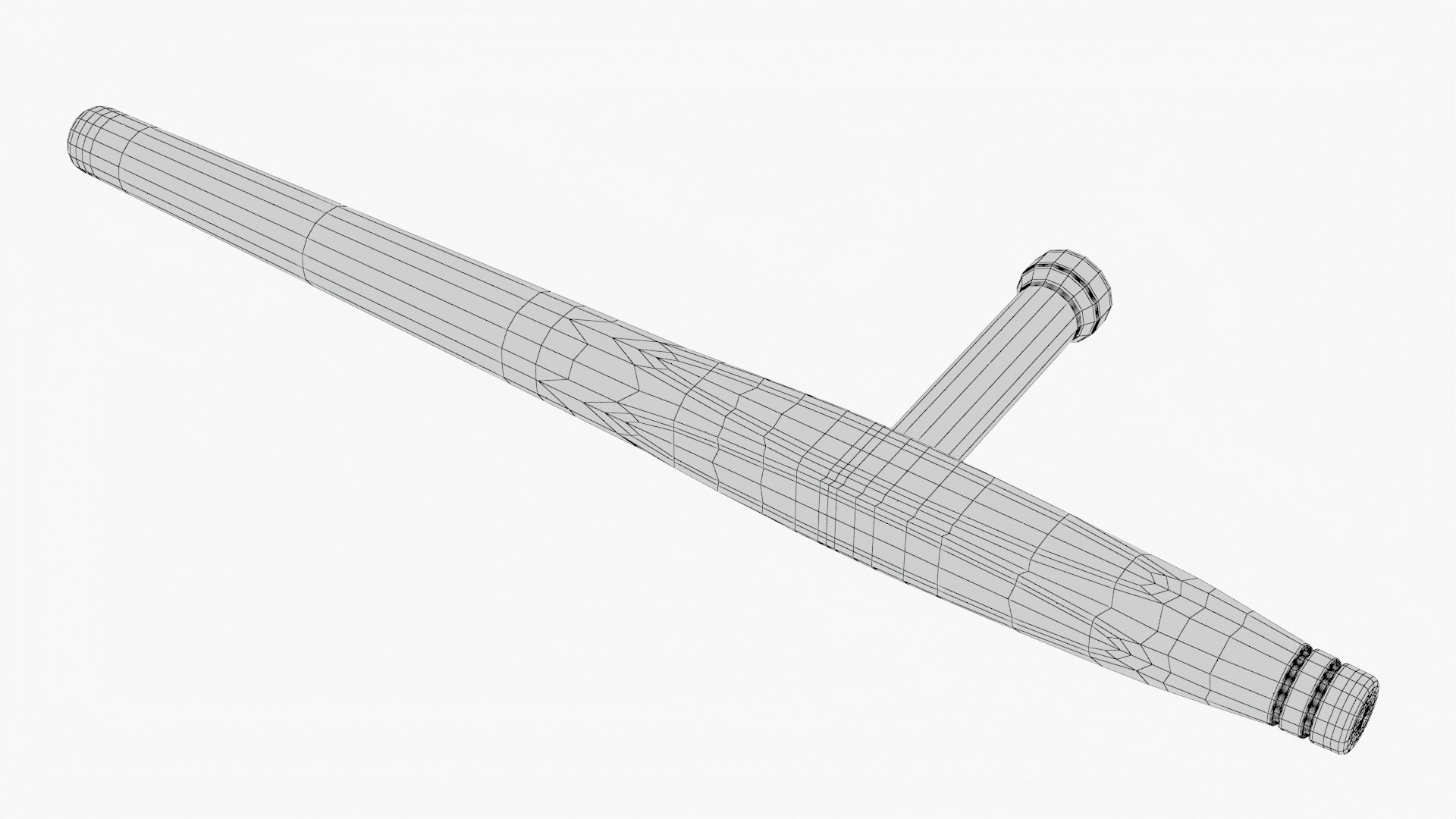 3D Wooden Tonfa 01 A - TurboSquid 2218050