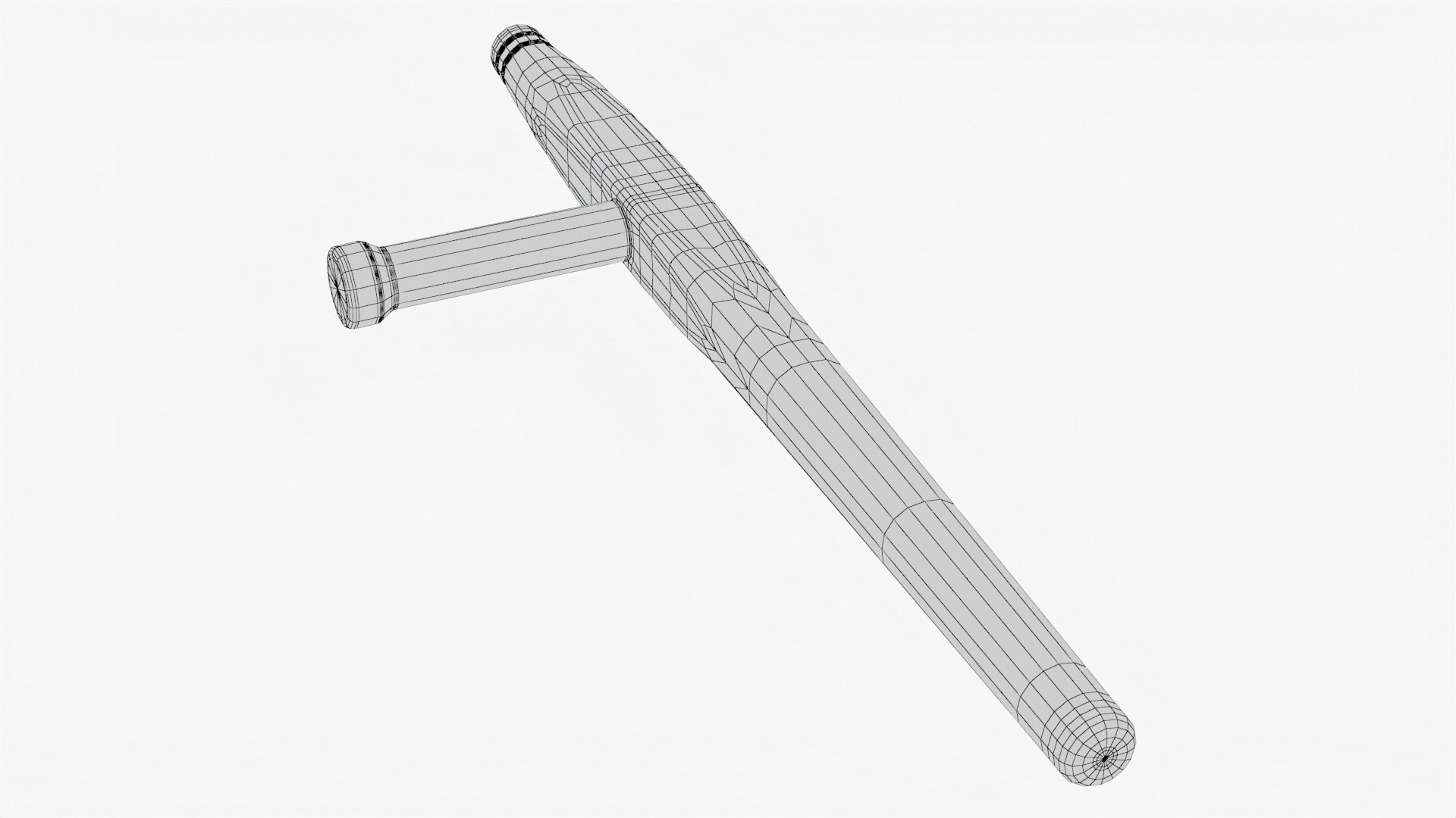 3D Wooden Tonfa 01 A - TurboSquid 2218050