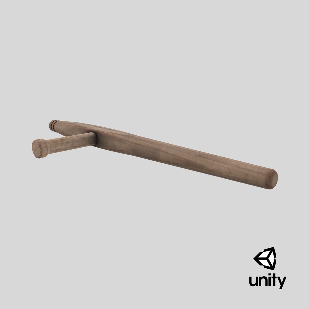3D Wooden Tonfa 01 A - TurboSquid 2218050