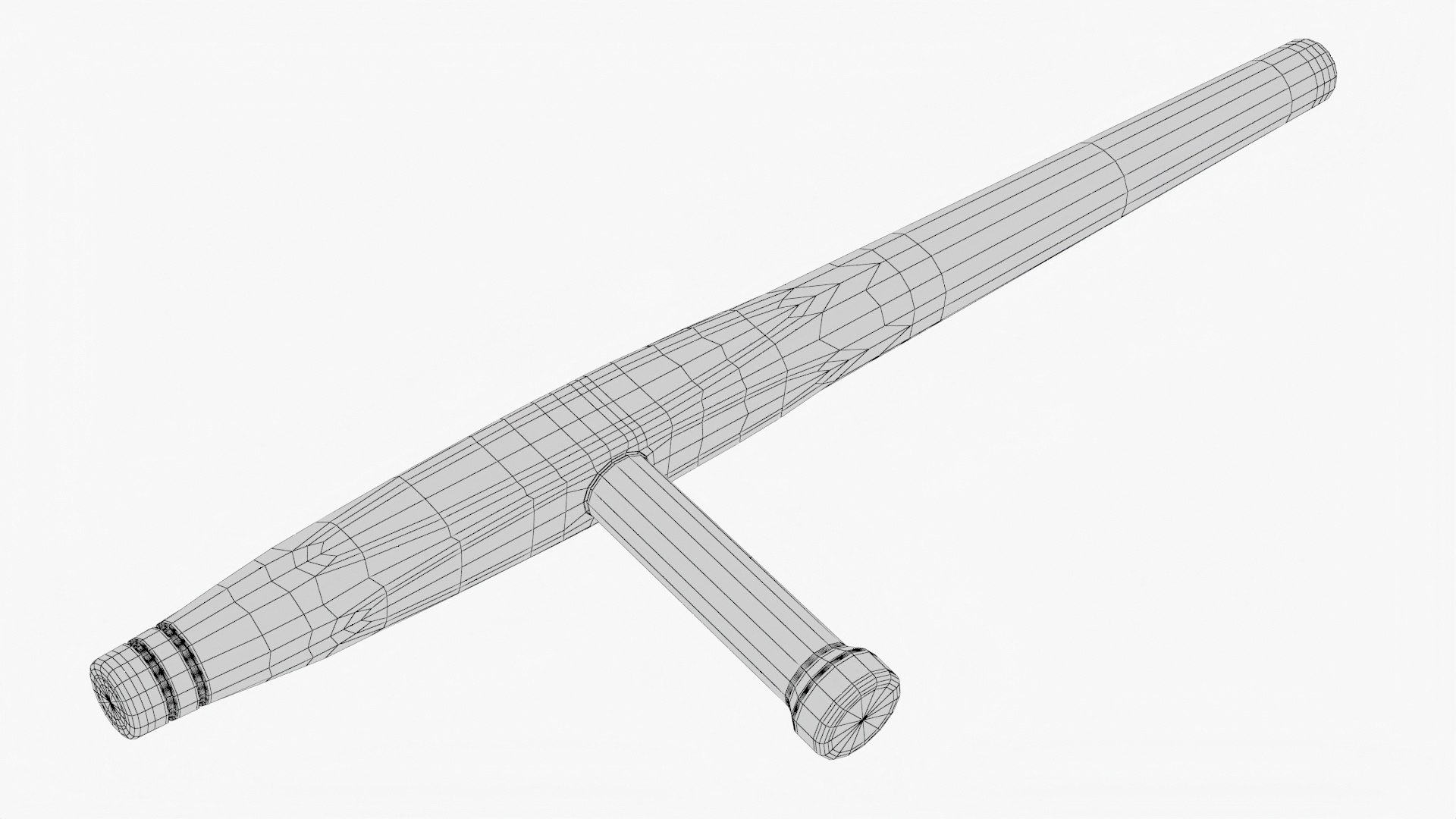 3D Wooden Tonfa 01 A - TurboSquid 2218050