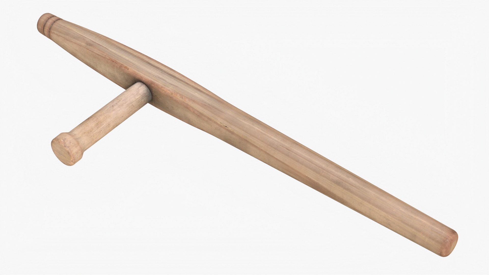 3D Wooden Tonfa 01 A - TurboSquid 2218050