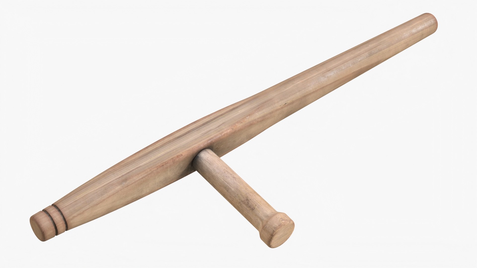 3D Wooden Tonfa 01 A - TurboSquid 2218050