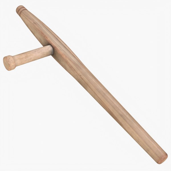 modelo 3d Tonfa de madera 01a - TurboSquid 2218050