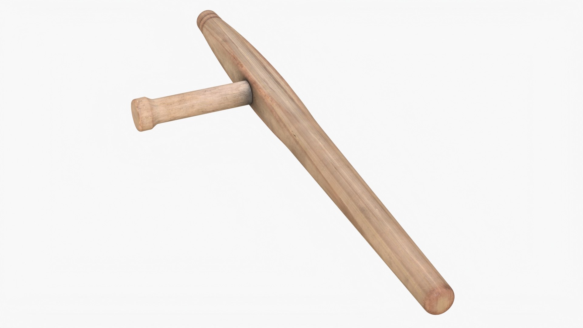 3D Wooden Tonfa 01 A - TurboSquid 2218050