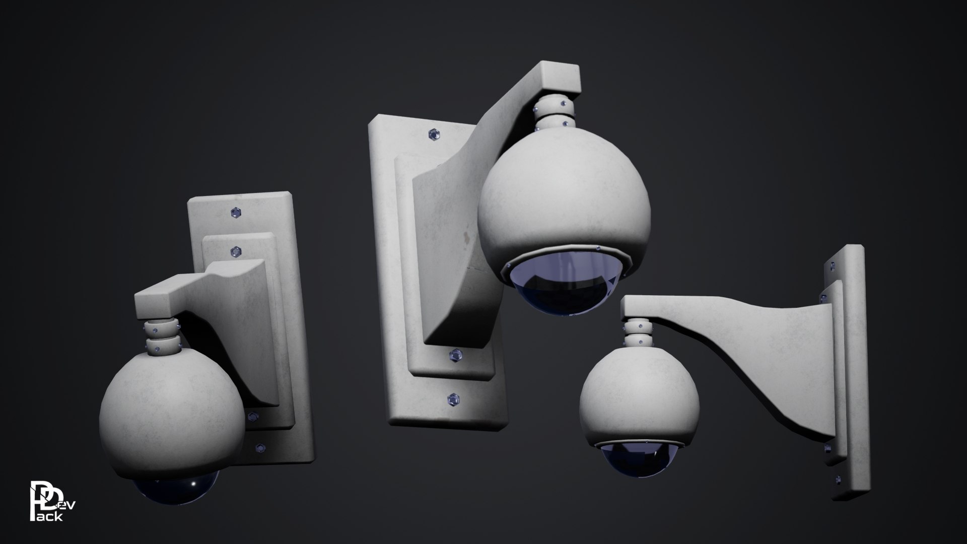 3D Security Cameras 10 Assets - TurboSquid 2195907