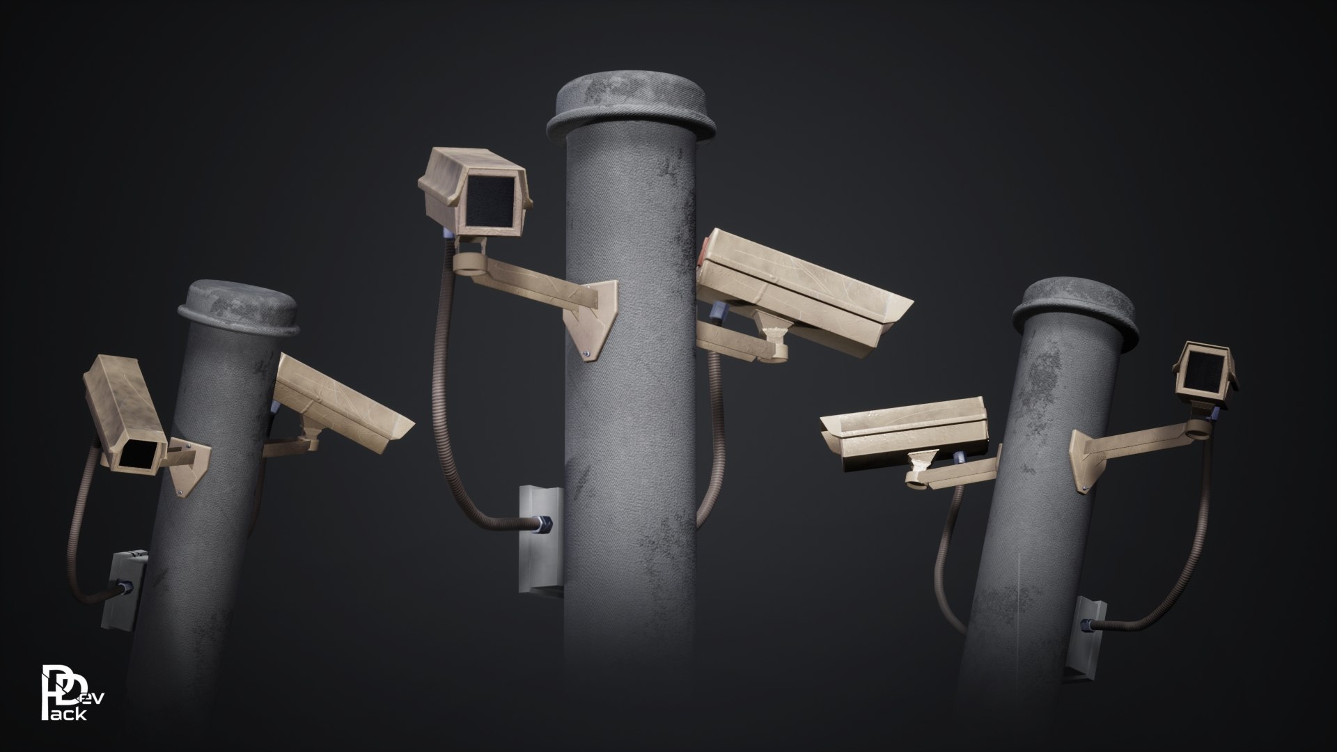 3D Security Cameras 10 Assets - TurboSquid 2195907
