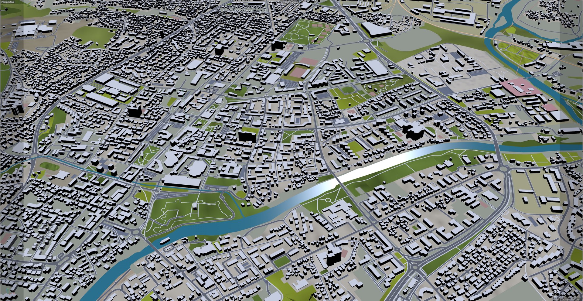 City area building model - TurboSquid 1608567