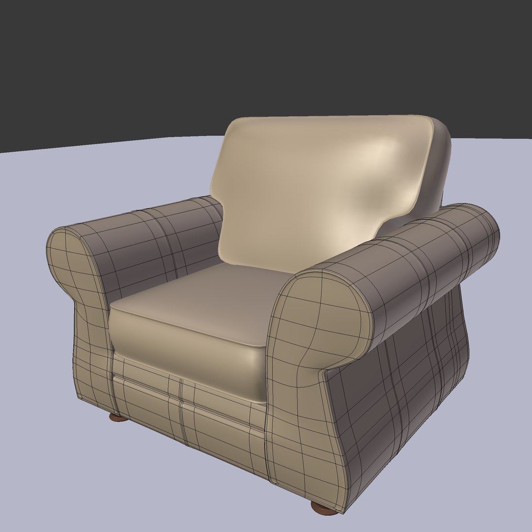 Realistic armchair chair model - TurboSquid 1361827