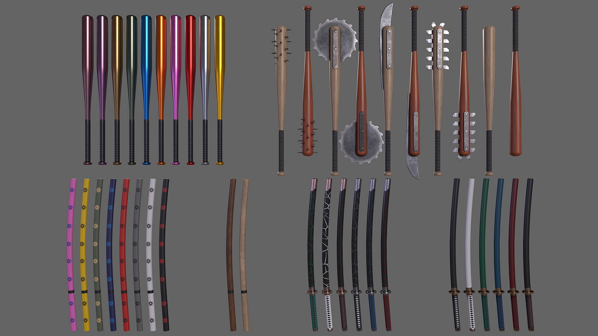 3D PBR Game Ready Collection - 40 Models Model - TurboSquid 2106195
