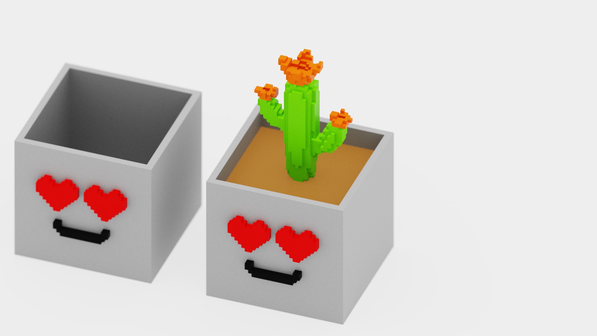 Voxel Plant Pot Model - TurboSquid 2191050
