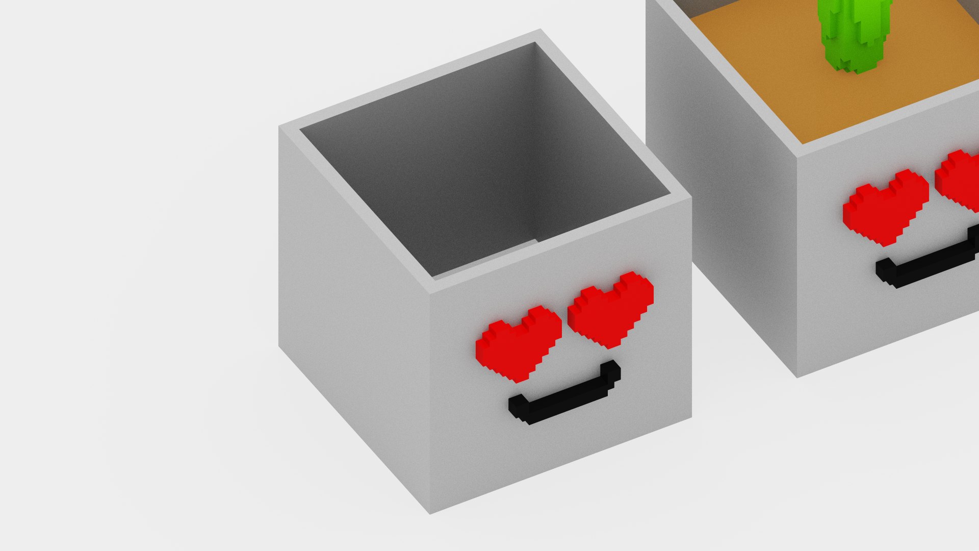 Voxel Plant Pot Model - TurboSquid 2191050