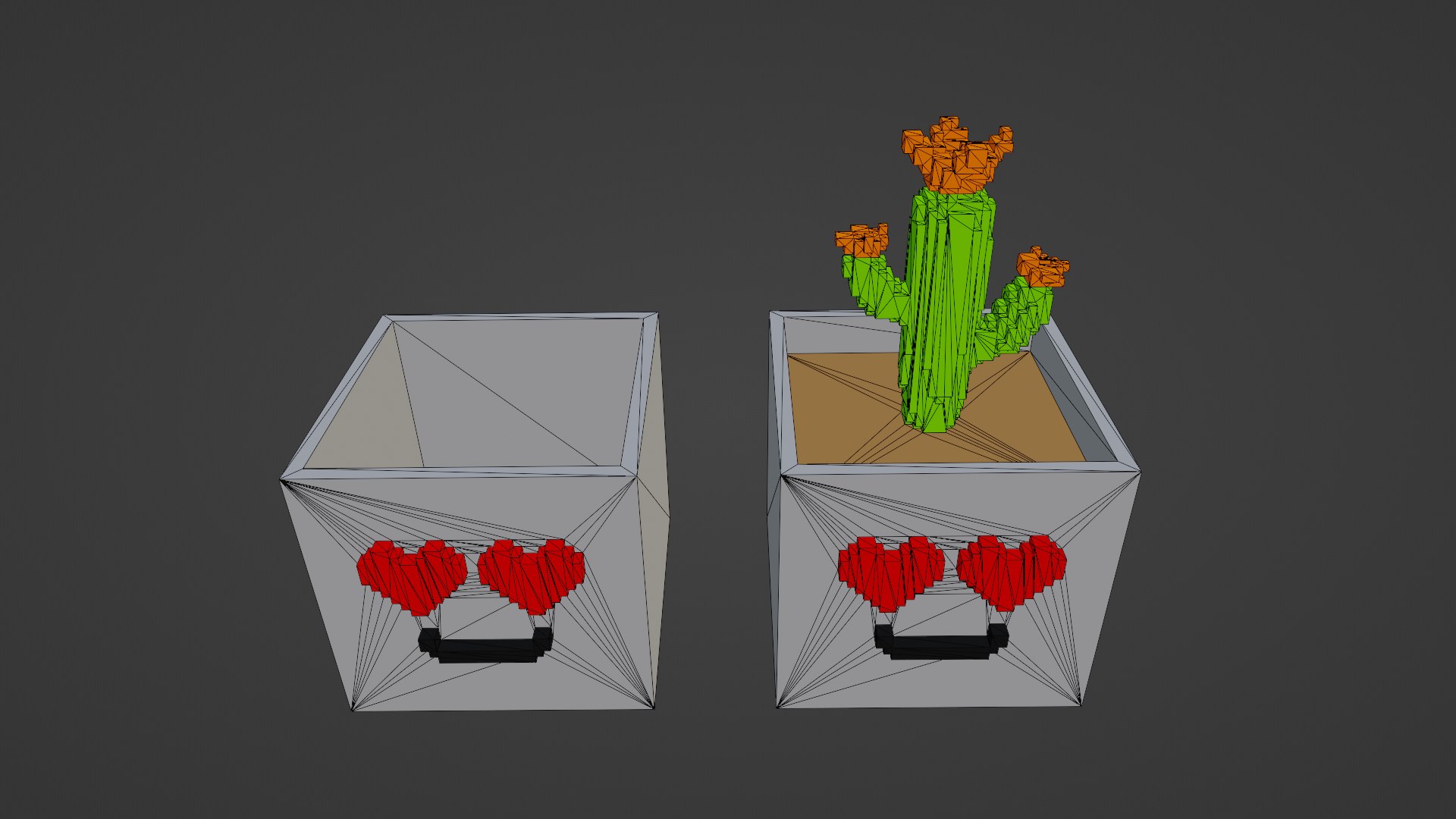 Voxel Plant Pot Model - TurboSquid 2191050