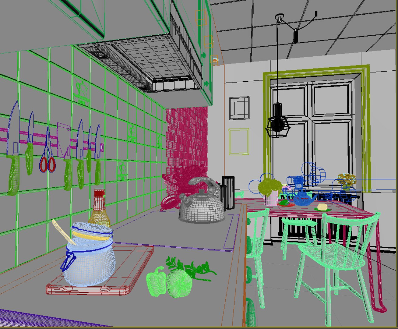 3d Interior Scene