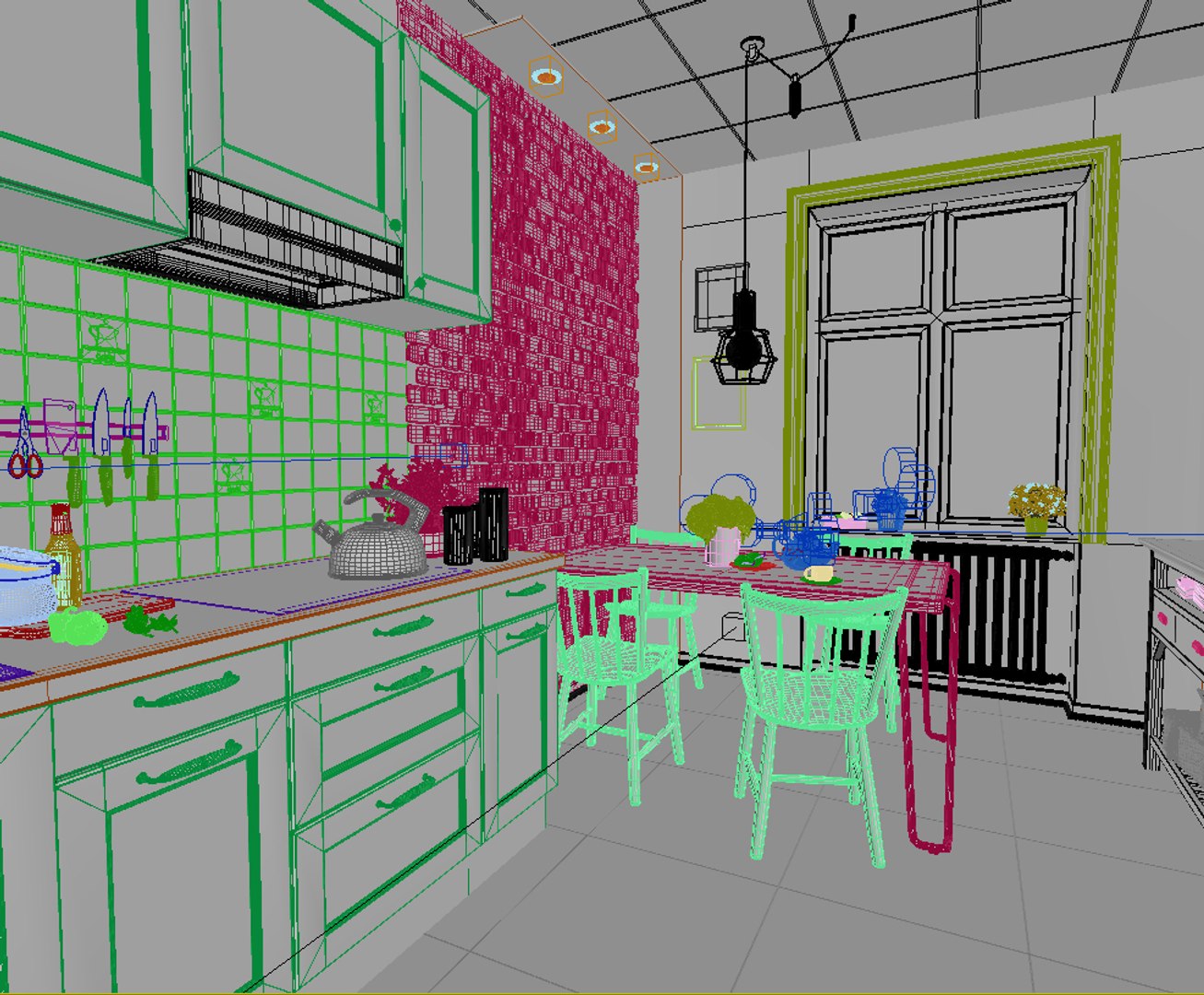 3d Interior Scene