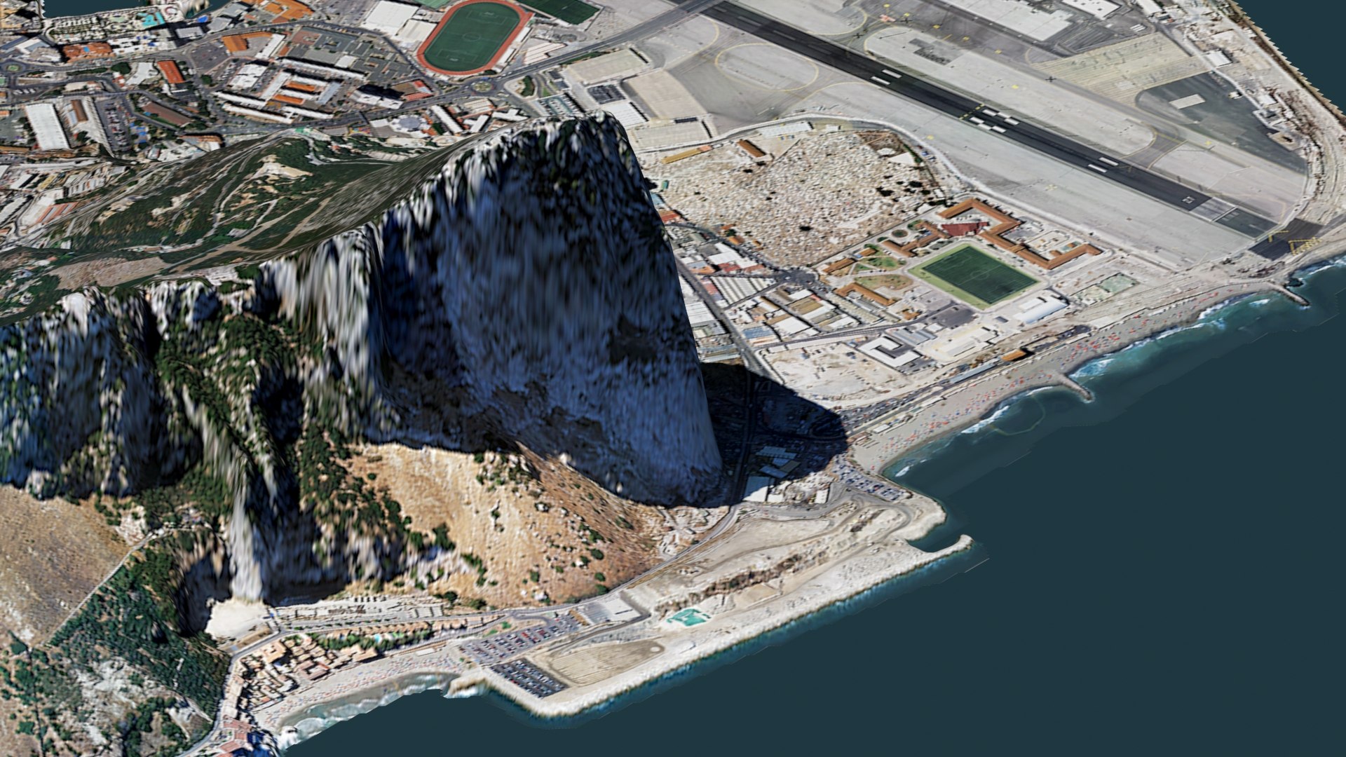 Gibraltar Terrain 3D Model - TurboSquid 1307499