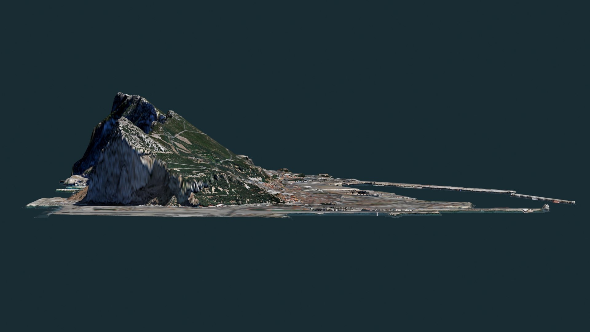 Gibraltar Terrain 3D Model - TurboSquid 1307499