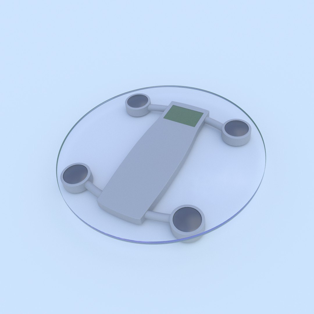 electronic scales 3d model