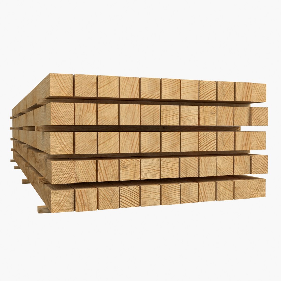 Wood Wooden Stack 3D Model - TurboSquid 1546809