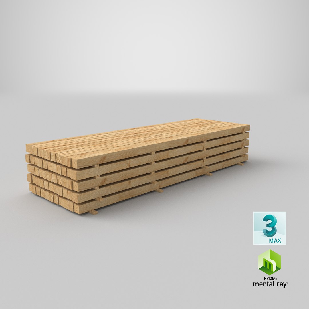 Wood Wooden Stack 3D Model - TurboSquid 1546809