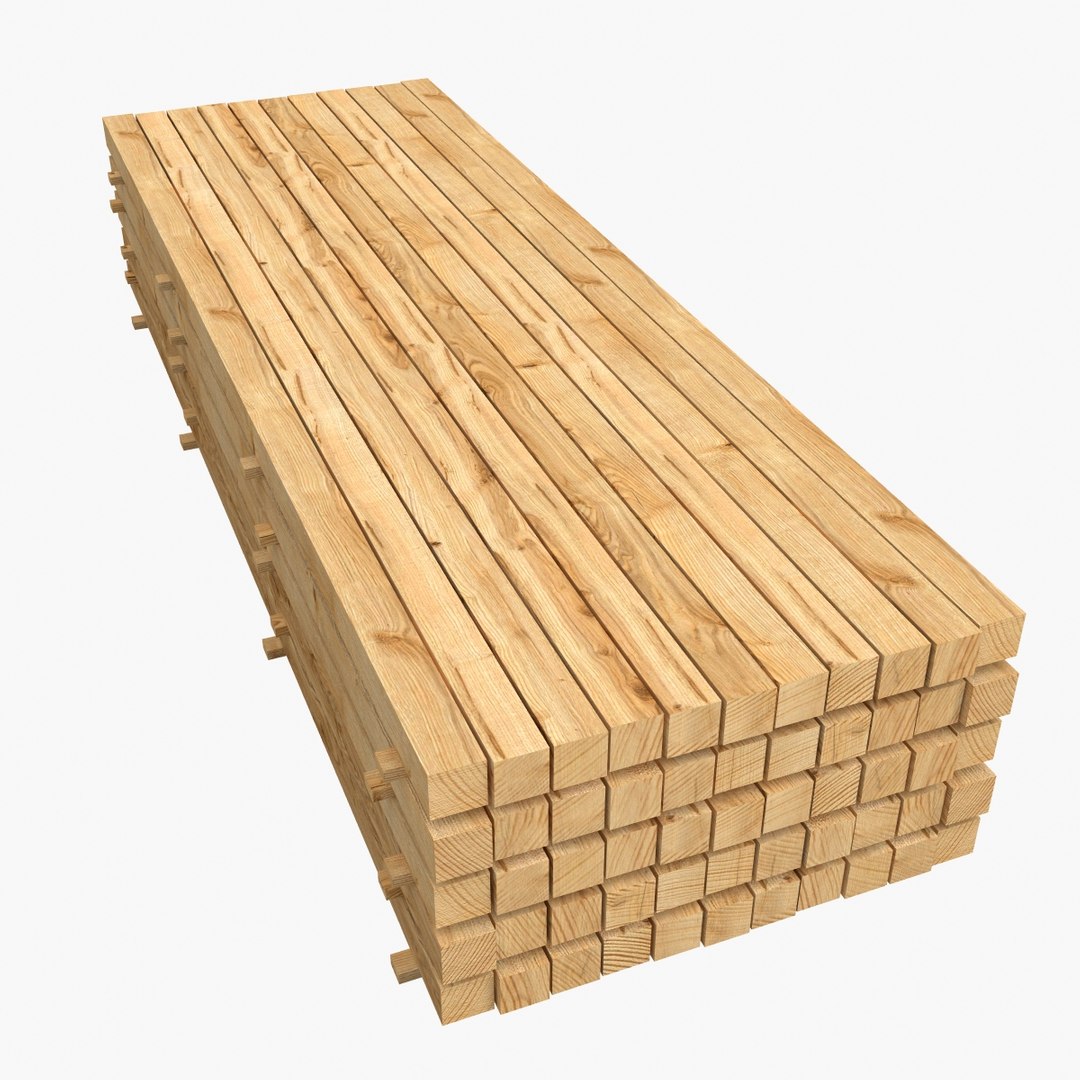 Wood Wooden Stack 3D Model - TurboSquid 1546809