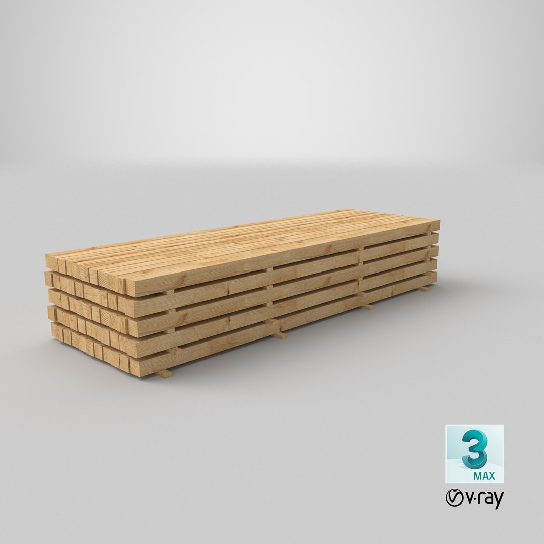 Wood Wooden Stack 3D Model - TurboSquid 1546809