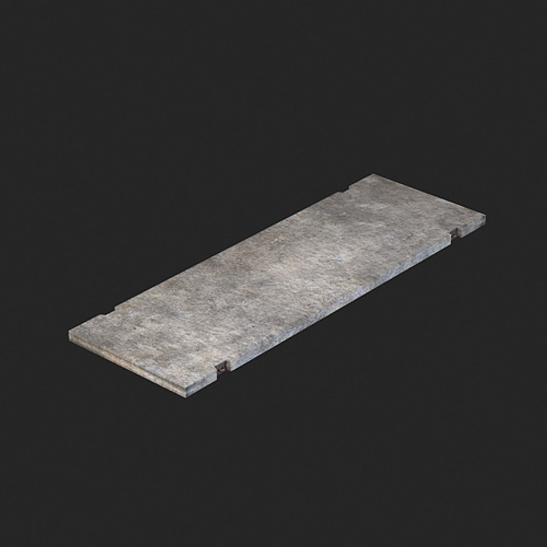 Concrete Plate Slab 3d Model