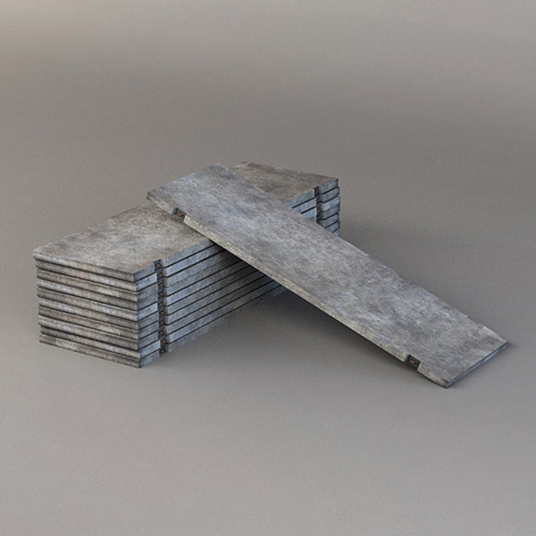 Concrete Plate Slab 3d Model